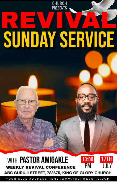 church service ad Template | PosterMyWall