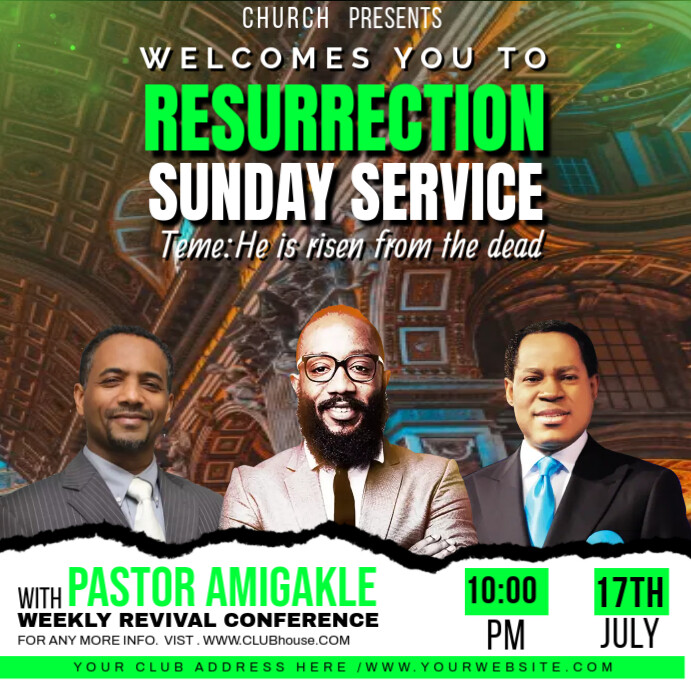 church service ad Template | PosterMyWall