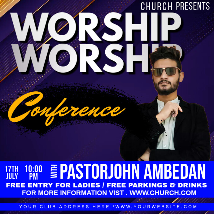 church service ad Template | PosterMyWall