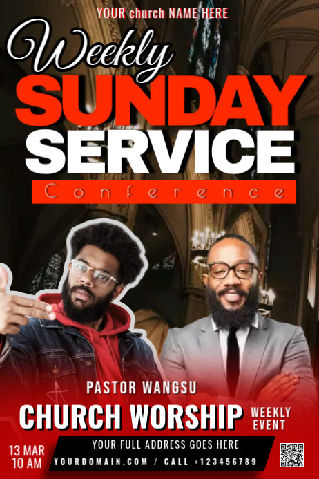 church service ad Template | PosterMyWall