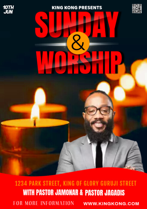 church service ad Template | PosterMyWall