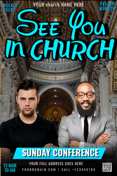church service ad Template | PosterMyWall