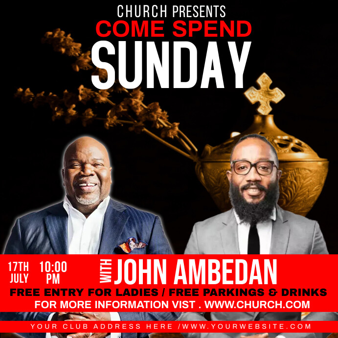 church service ad Template | PosterMyWall