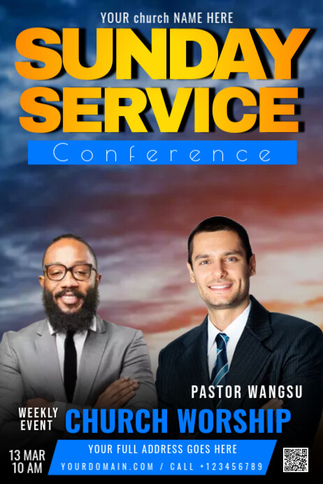 church service ad Template | PosterMyWall