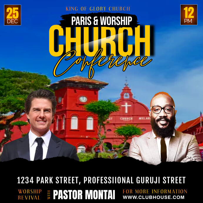 church service ad Template | PosterMyWall