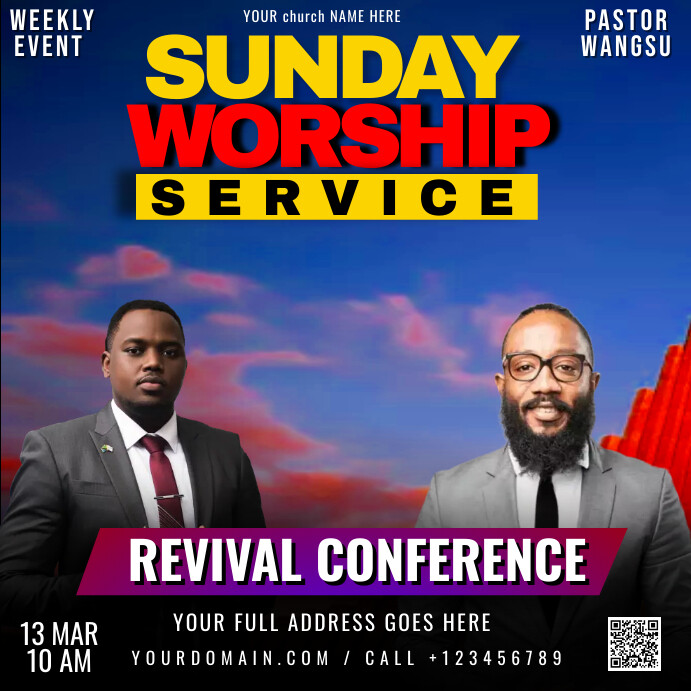 church service ad Template | PosterMyWall