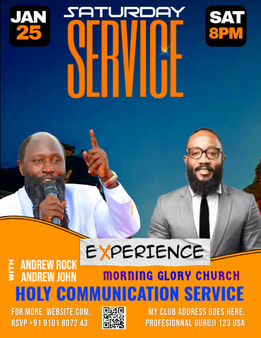 church service ad Template | PosterMyWall