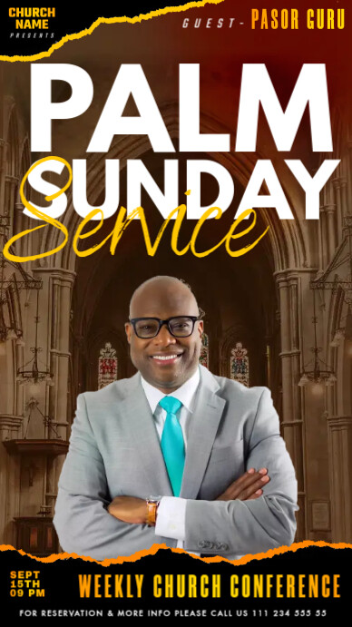 Modèle church service ad | PosterMyWall