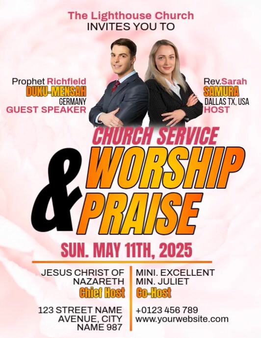 Plantilla de Church Service Ads | PosterMyWall