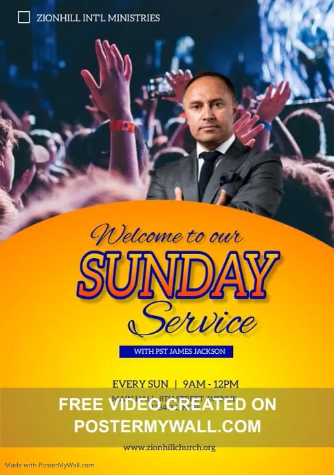 church service banner Template | PosterMyWall