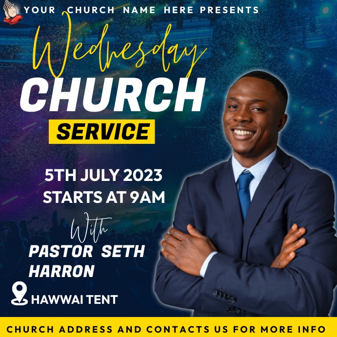 church service Template | PosterMyWall