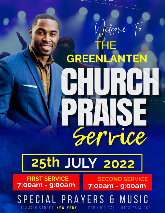 Church Service Template | PosterMyWall