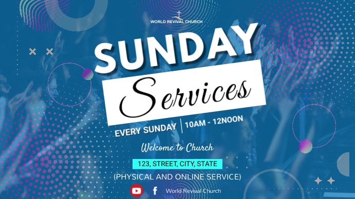 Church Service Template | PosterMyWall