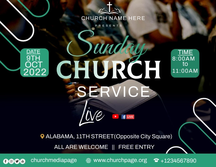 Copy of Church Service | PosterMyWall