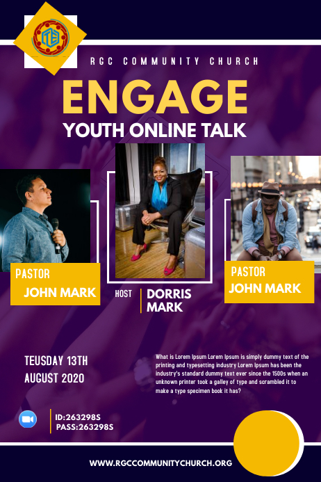 CHURCH SERVICE Template | PosterMyWall