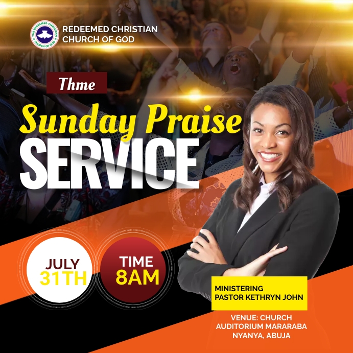 Church service Template | PosterMyWall