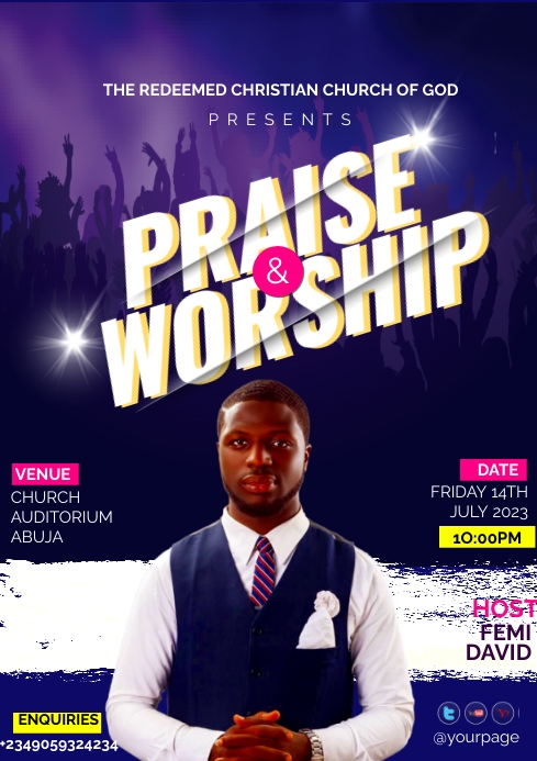 church service Template | PosterMyWall