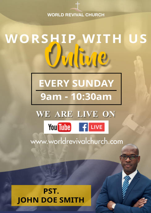 Church Service Template | PosterMyWall