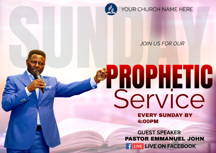 CHURCH SERVICE Template | PosterMyWall