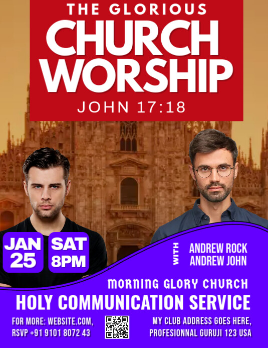 Church Service Template | PosterMyWall
