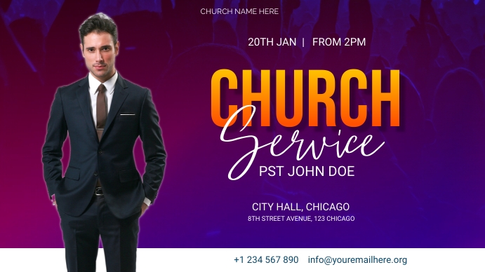 church service Template | PosterMyWall
