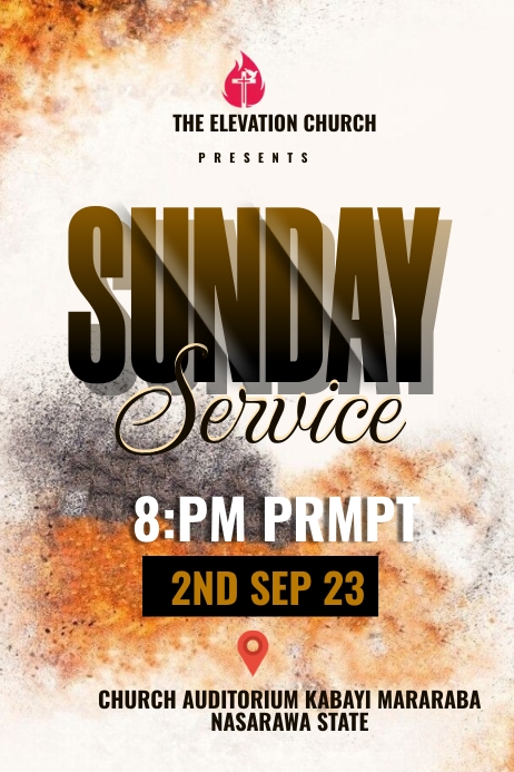 Copy of church service | PosterMyWall