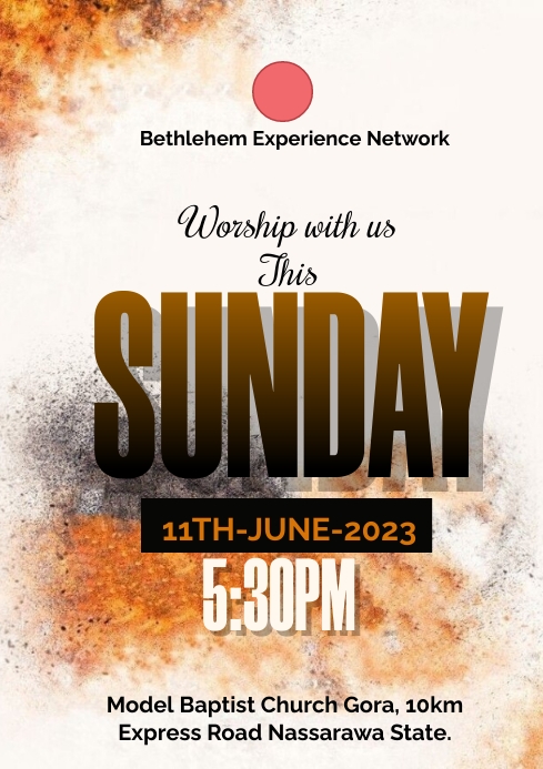 church service Template | PosterMyWall