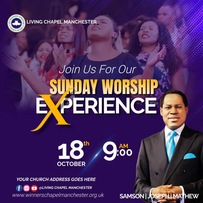 Copy of church service | PosterMyWall