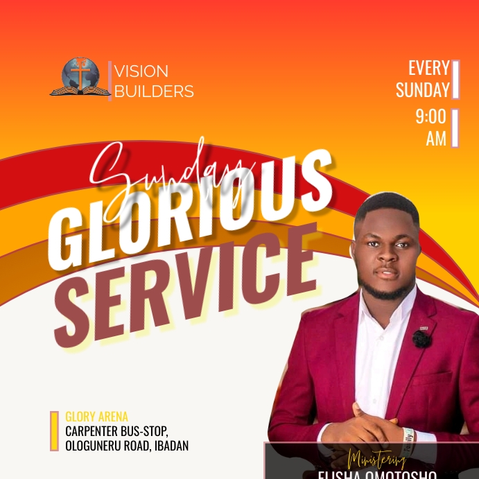 CHURCH SERVICE Template | PosterMyWall