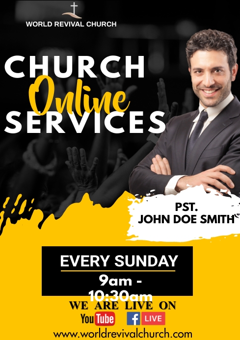 Church Service Template | PosterMyWall