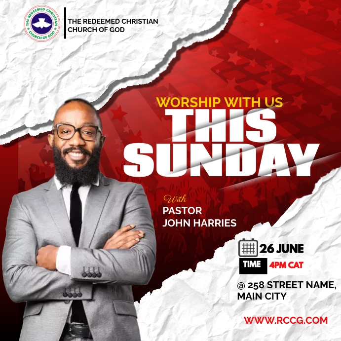 Church service Template | PosterMyWall