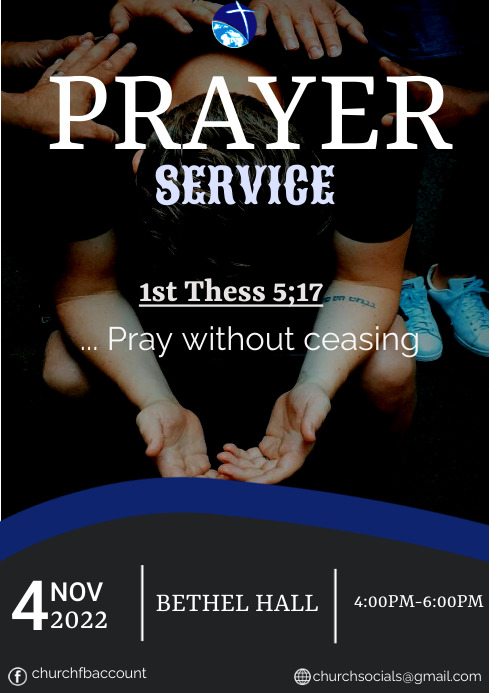 CHURCH SERVICE Template | PosterMyWall