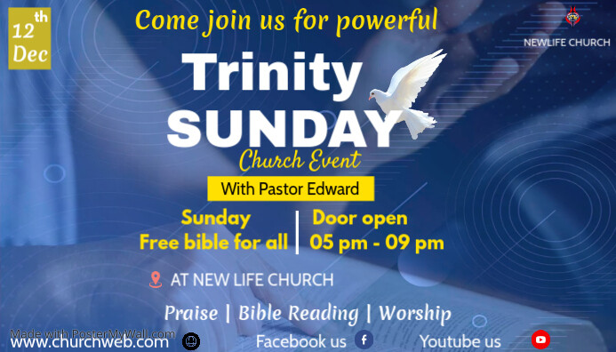 Plantilla de church service design template | PosterMyWall