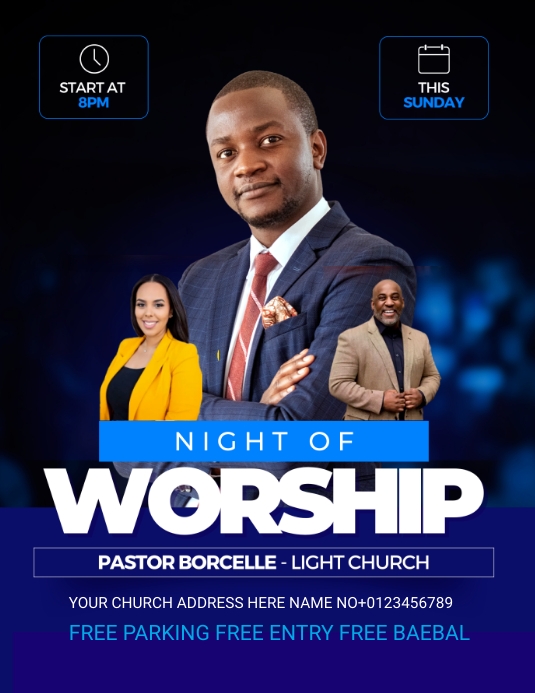 Copy of Church service | PosterMyWall