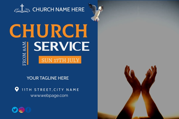 Copy of Church Service | PosterMyWall
