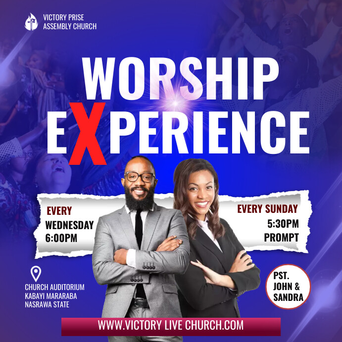 Copy of church service | PosterMyWall