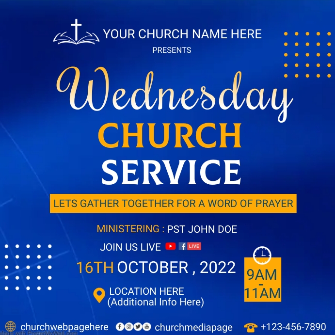 Copy of Church Service | PosterMyWall