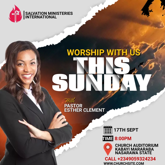 Copy of church service | PosterMyWall