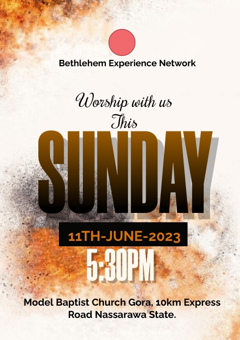 Copy of church service | PosterMyWall