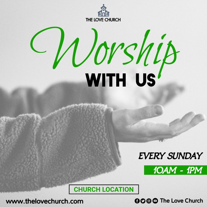 Church Service Template | PosterMyWall