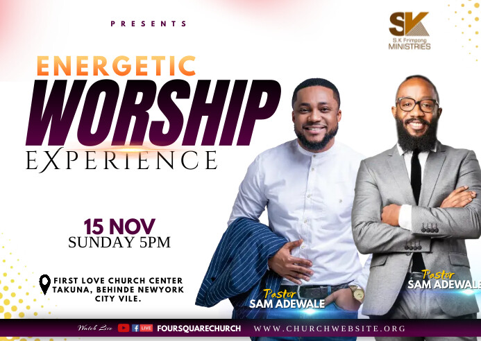 CHURCH SERVICE Template | PosterMyWall