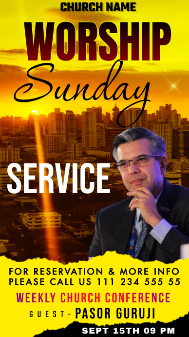 church service Template | PosterMyWall