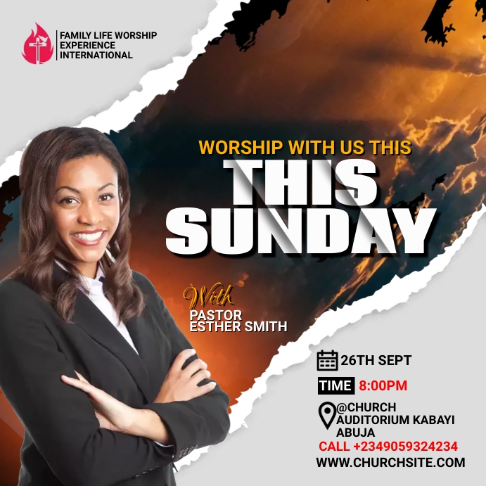 church service Template | PosterMyWall