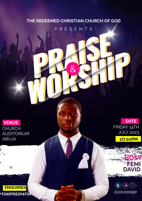 church service Template | PosterMyWall