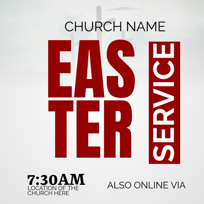 CHURCH SERVICE Template | PosterMyWall