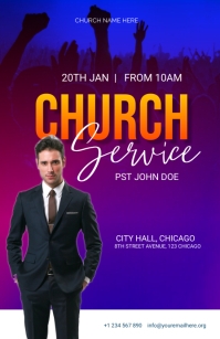 church service Template | PosterMyWall