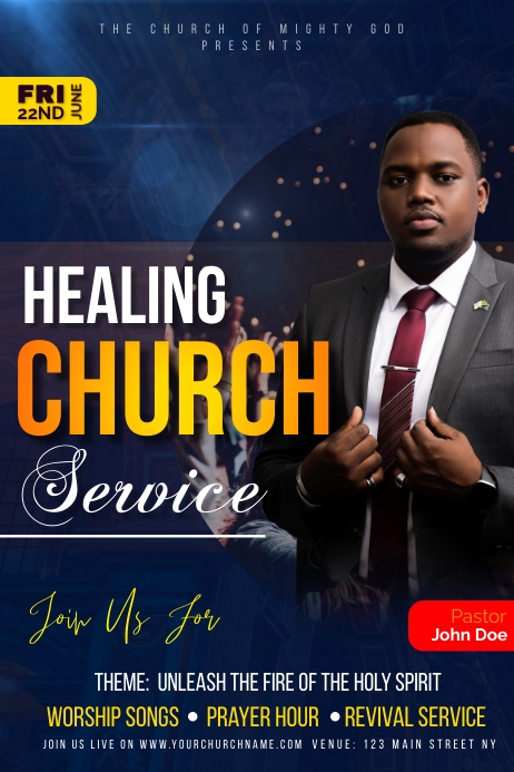 Church Service Template | PosterMyWall