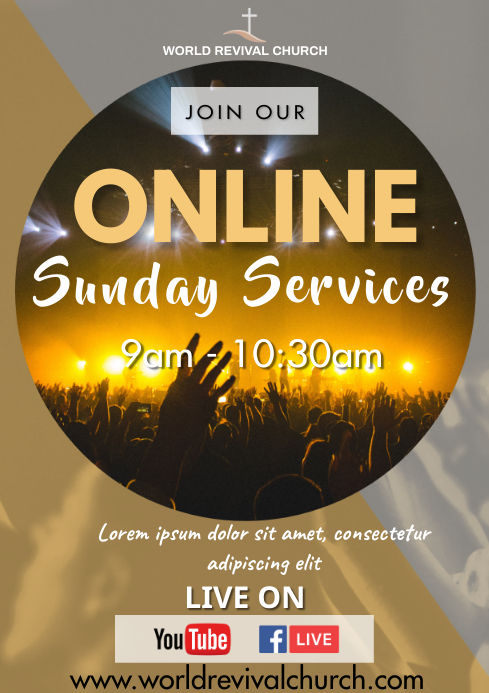 Church Service Template | PosterMyWall