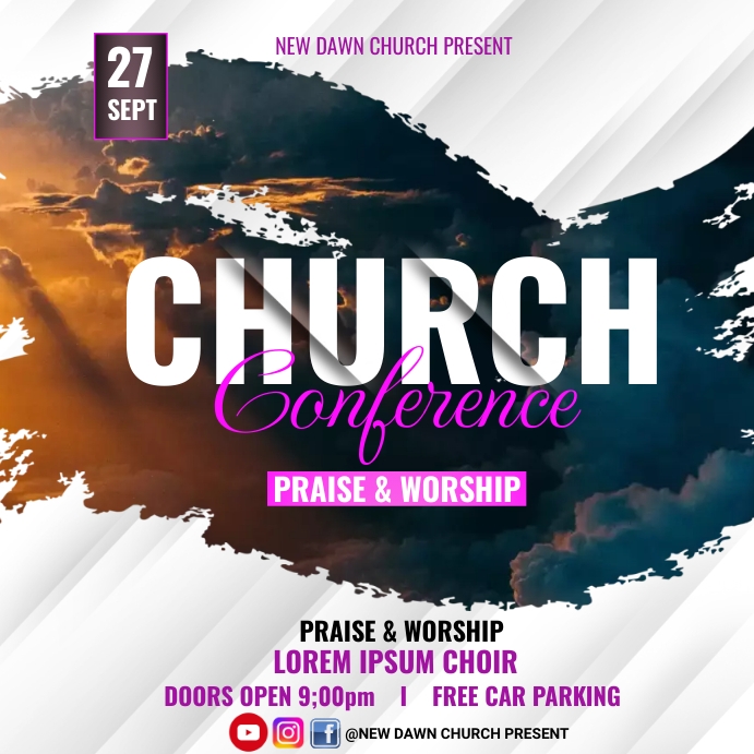 Copy of church service | PosterMyWall