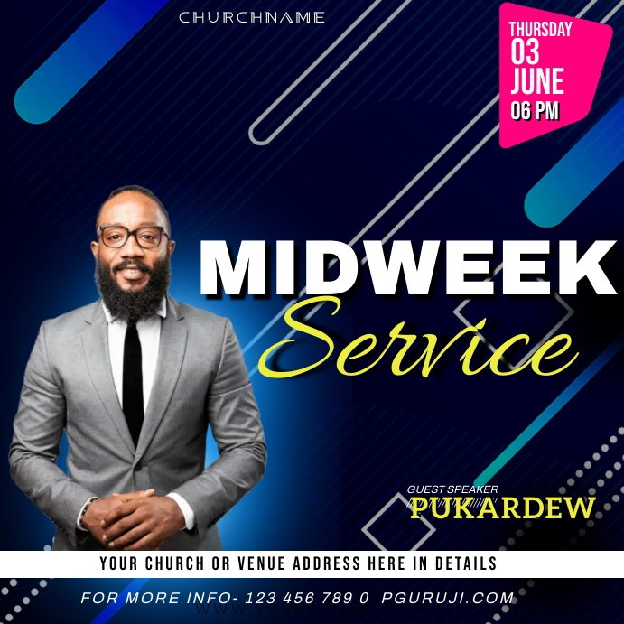 Church service Template | PosterMyWall